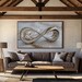 A 3D Silver and Gold Infinity Symbol Abstract Art Design | Canvas Print ...