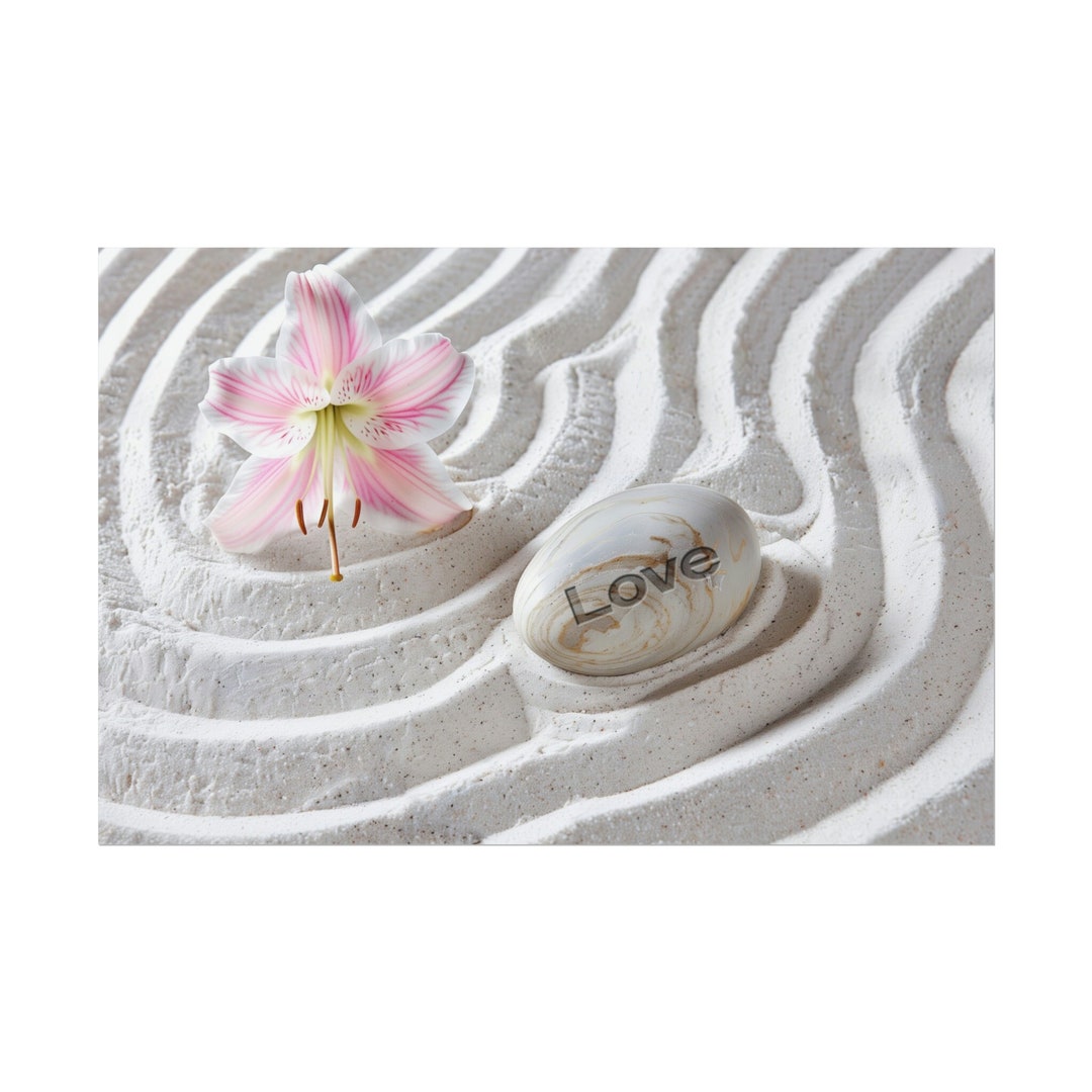 Zen Garden Love Motivational Inspirational Wall Art Design Home ...