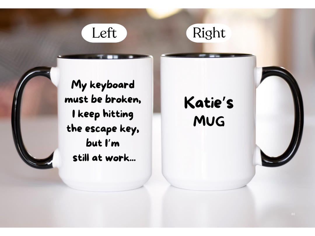 Funny Work Mugs, Personalized Mug for Coworker, Office Humor Coffee Cup ...