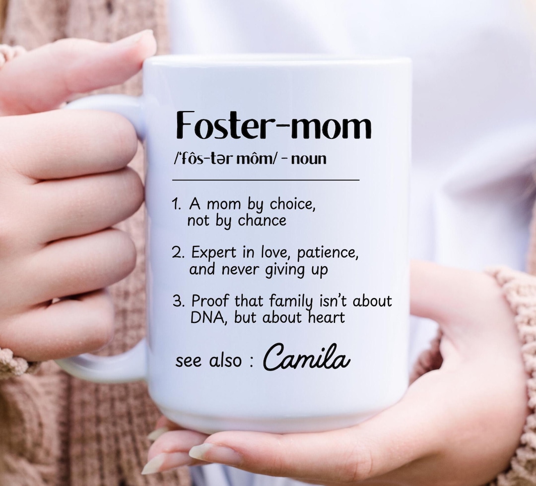 Foster Mom Definition Mug, Personalized Mothers Day Gift Foster Mom ...