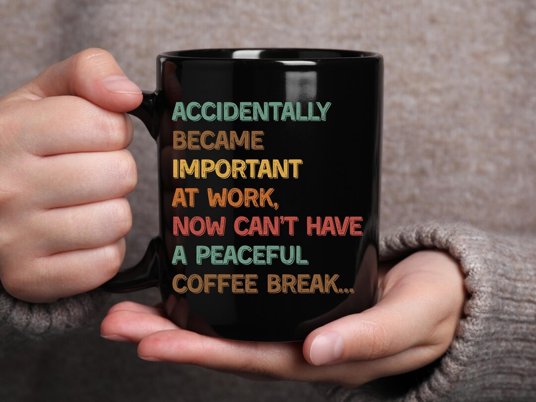 Funny Mugs, Funny Mugs Coworker, Sarcastic Black Mugs, Coffee Mugs for ...