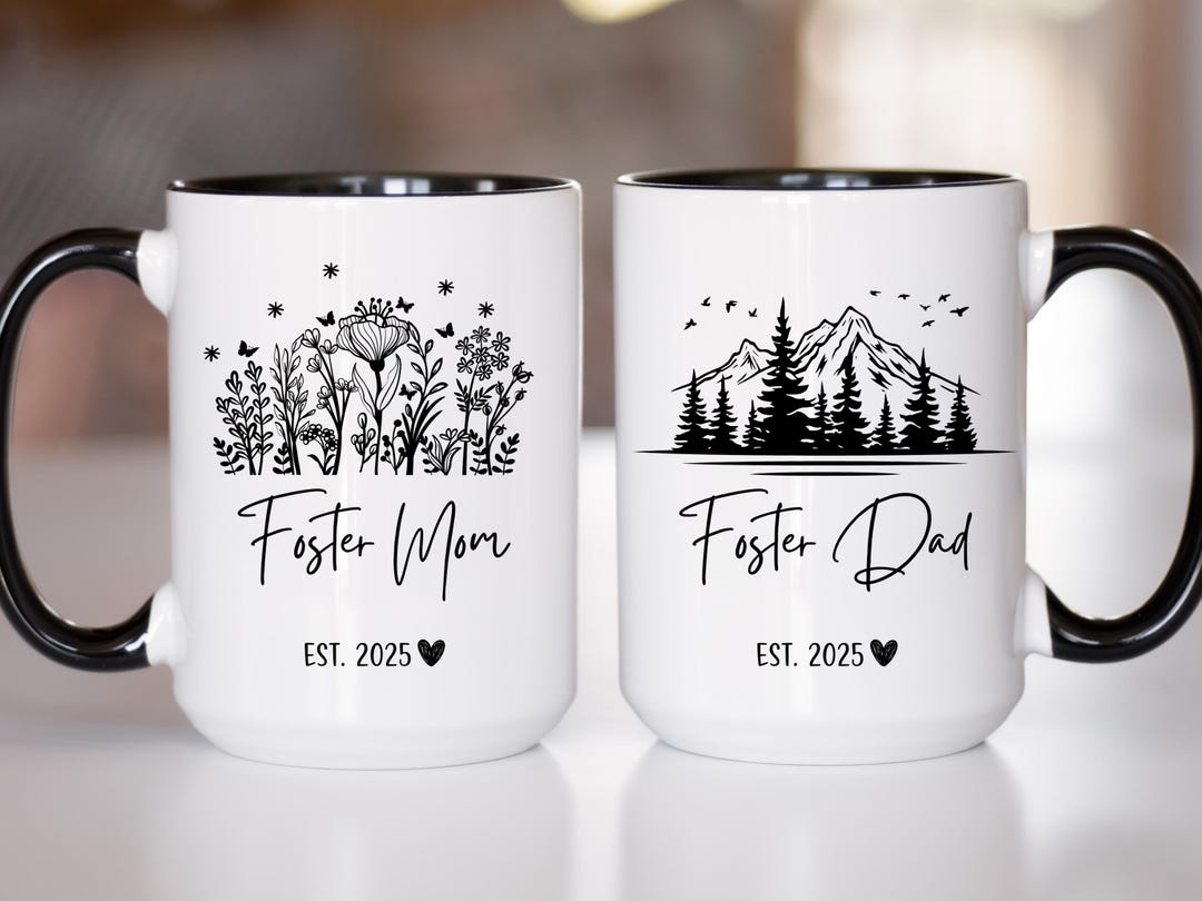 Foster Parents Gift, Custom Foster Mom Foster Dad Mug, Adoptive Family ...