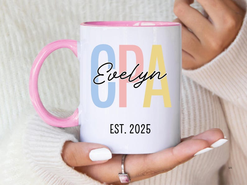 Personalized CPA Mug, Custom Gift for Accountant, CPA Graduation Gifts ...