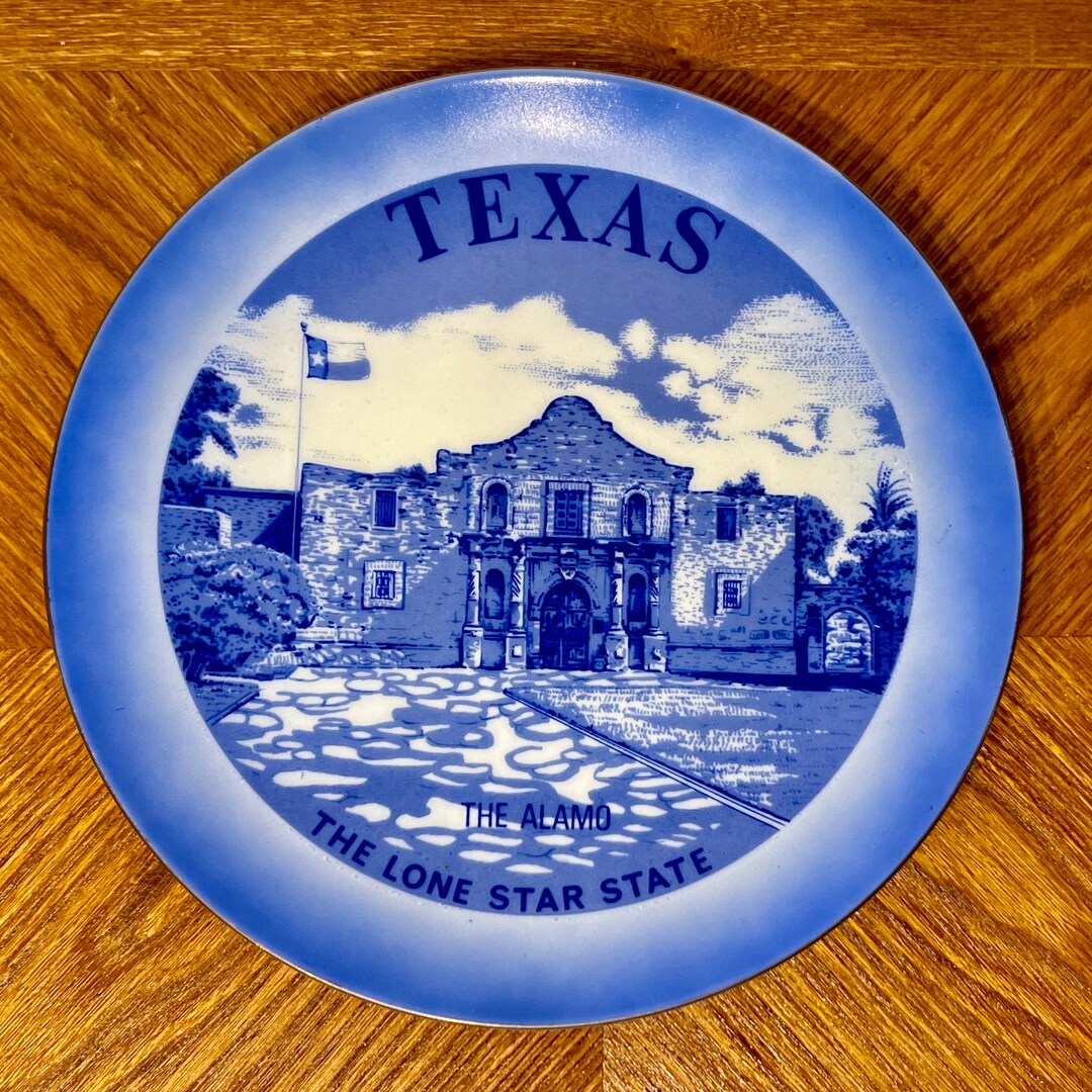 The Alamo, Texas, Collectible Plate, Made in Japan - Etsy