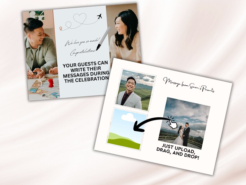 Wedding Guest Photo Book Template for Photos Wedding Program Guest ...