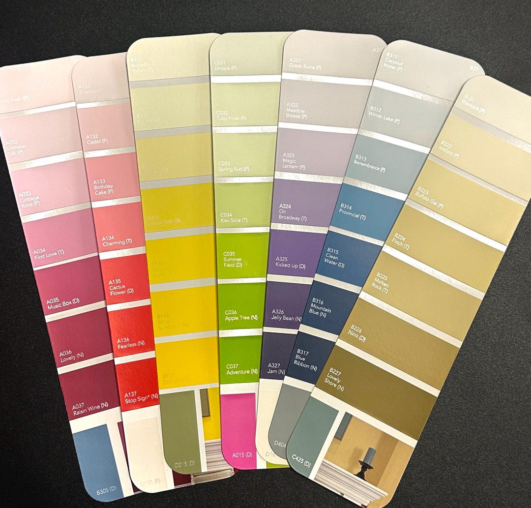 Paint Color Swatches (10 Pack) - Etsy