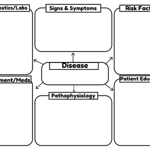 Nursing Concept and Pharmacology Map BUNDLE - Printable/template - Etsy