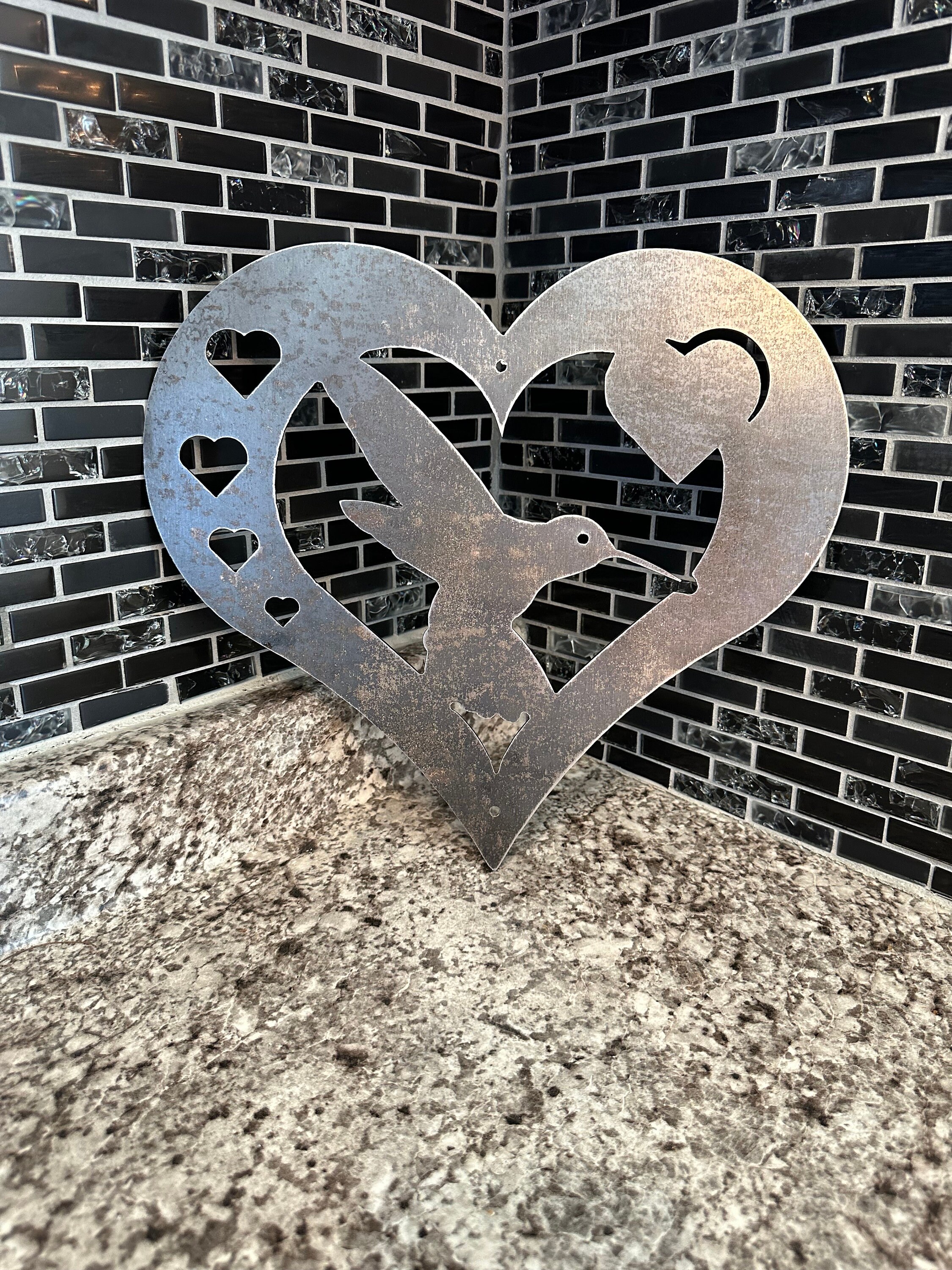 Hummingbird Hearts Wall Art - Etsy