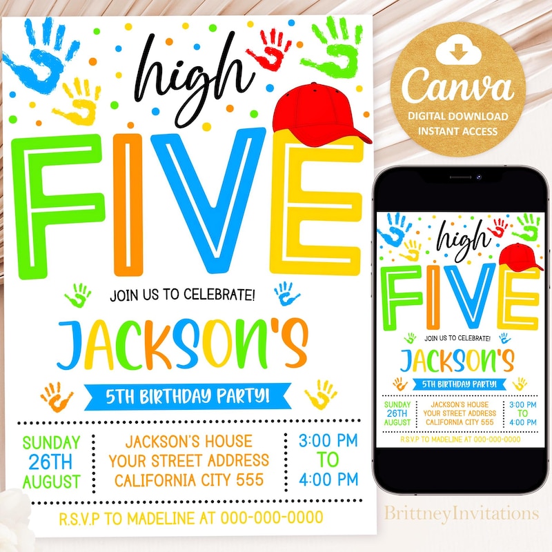 High Five Birthday - Etsy