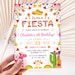Editable Fiesta Invitation, Fiesta Birthday Invitation, Mexican Theme ...