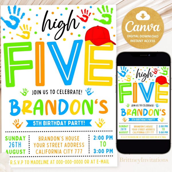 High Five Birthday - Etsy