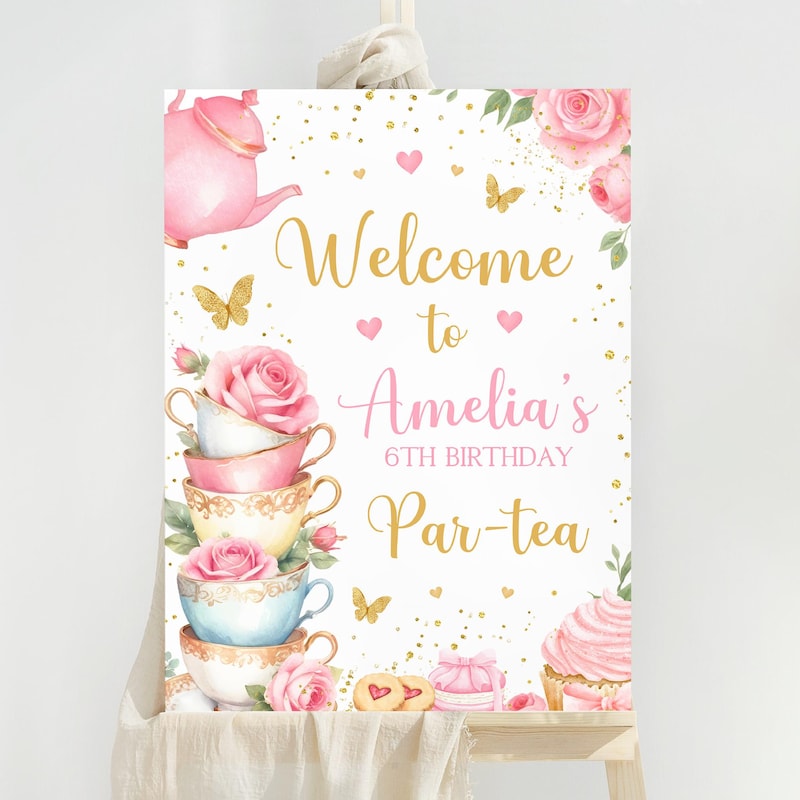 Tea for Two Welcome Signs - Etsy