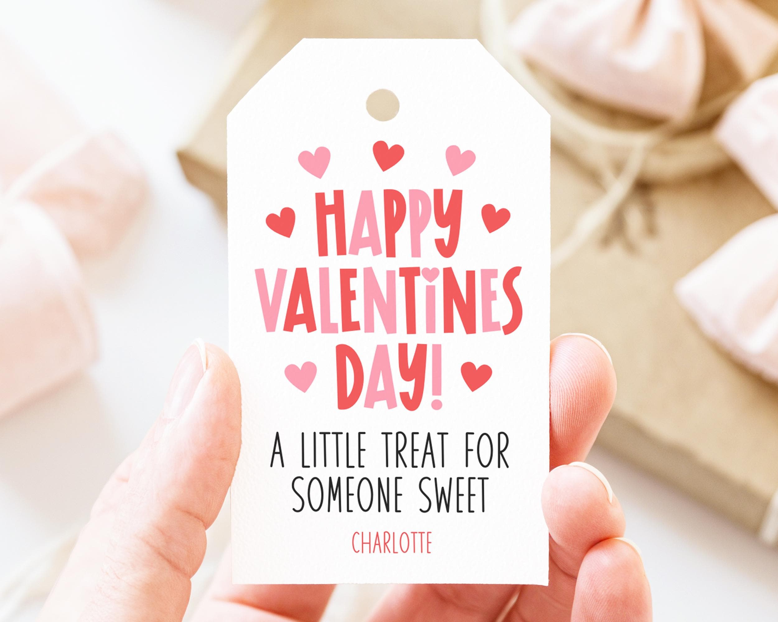 Editable Valentine's Day Gift Tags, Valentine Classroom Favor Tag ...