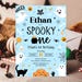Spooky One Halloween Birthday Invitation, Cute Boy Ghost First Birthday ...