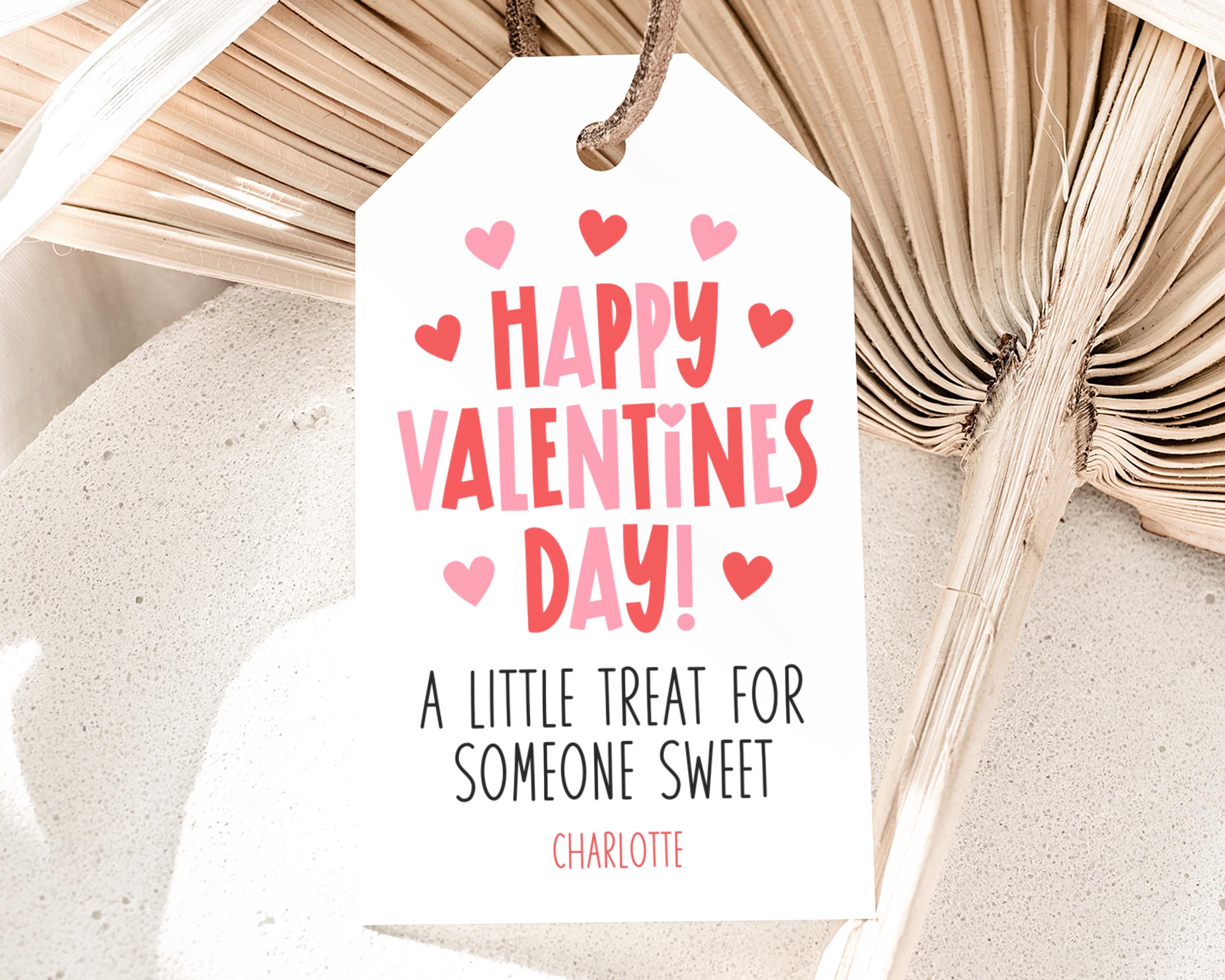 Editable Valentine's Day Gift Tags, Valentine Classroom Favor Tag ...