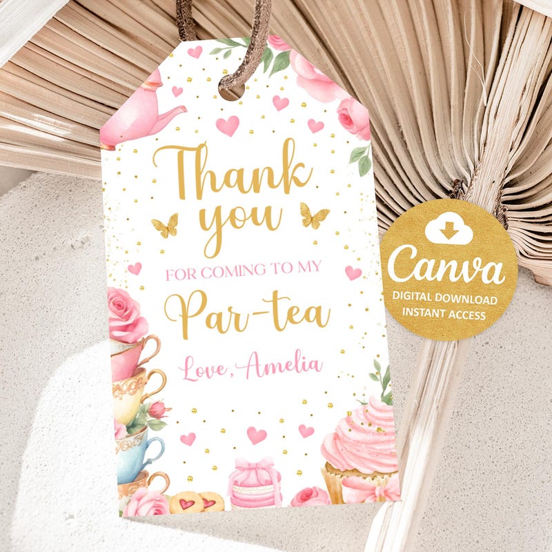 Thank You Tea Party Note - Etsy