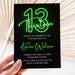 13th Birthday Invitation, 13th Boy Birthday Invitation, Official ...