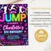 Editable Jump Party Invitation, Jump Birthday Invitation, Trampoline ...
