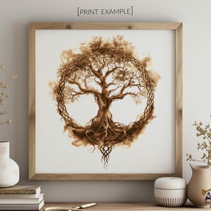 Bohemian Tree of Life: Instant Digital Download Yoga Art Print ...