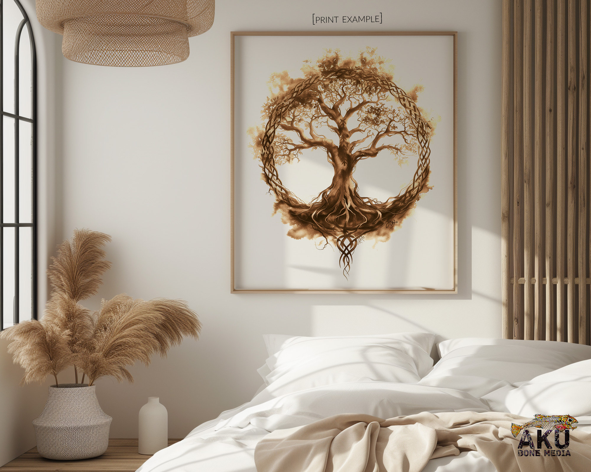 Bohemian Tree of Life: Instant Digital Download Yoga Art Print ...