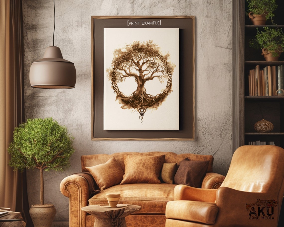 Bohemian Tree of Life: Instant Digital Download Yoga Art Print ...