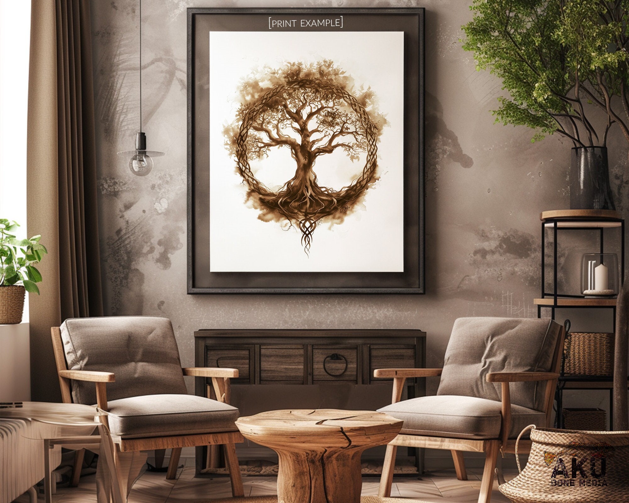 Bohemian Tree of Life: Instant Digital Download Yoga Art Print ...