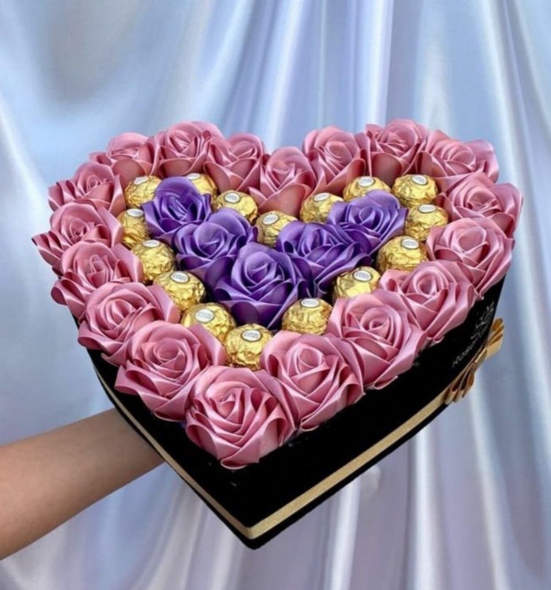 Heart Shape Eternal Rose Box /forever Roses/rosas Eternas/flower ...