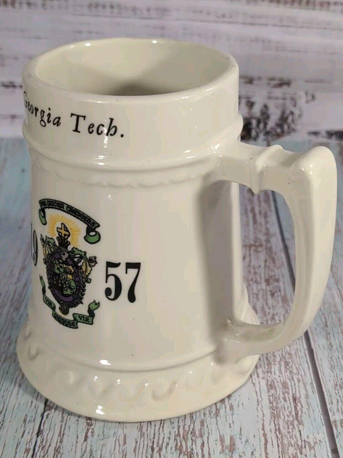 Vintage Georgia Tech Beer Mug 1957 Balfour Ceramic - Etsy