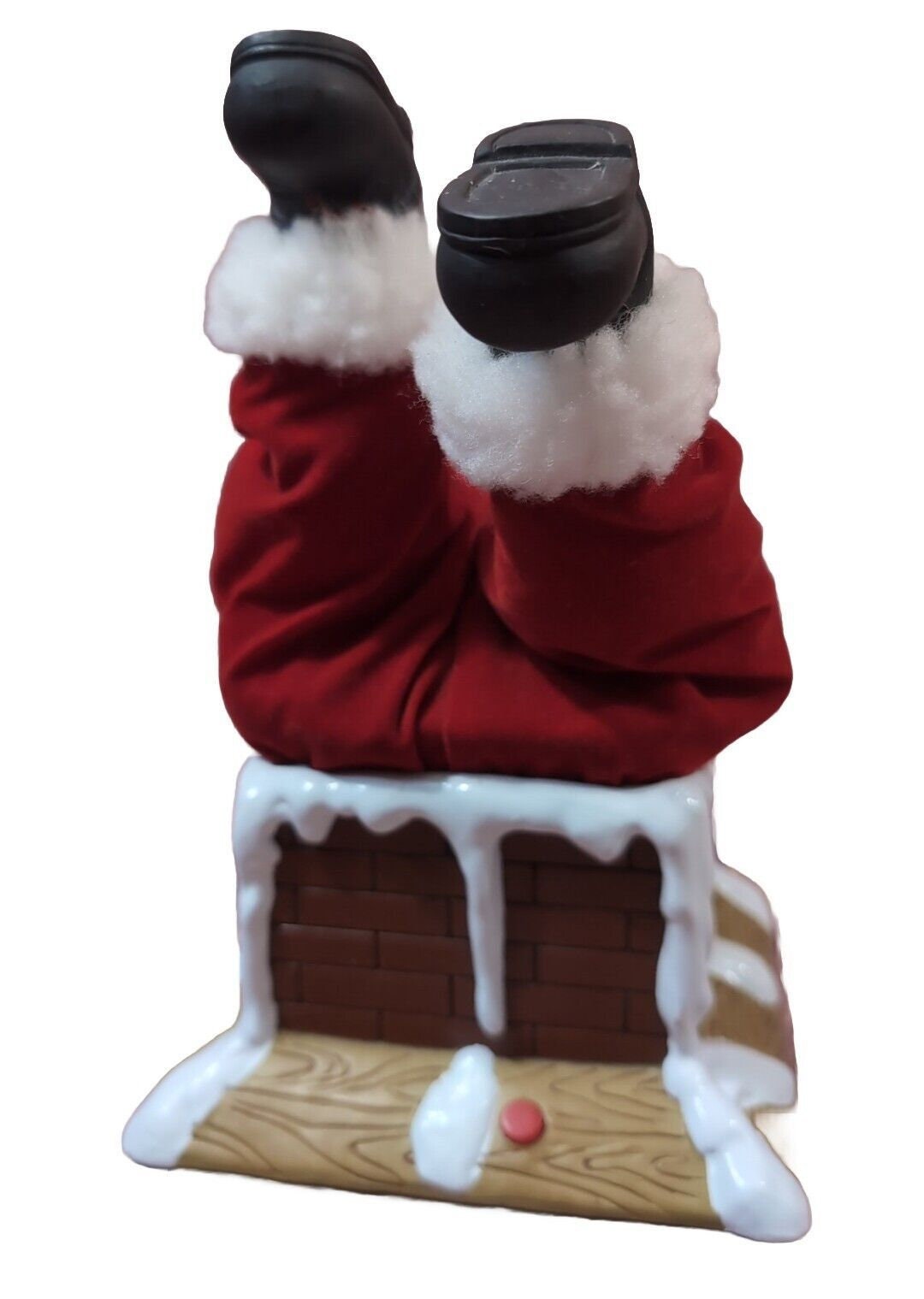 Vintage Gemmy Animated Santa Stuck Upside Down in Chimney Signed, Works ...