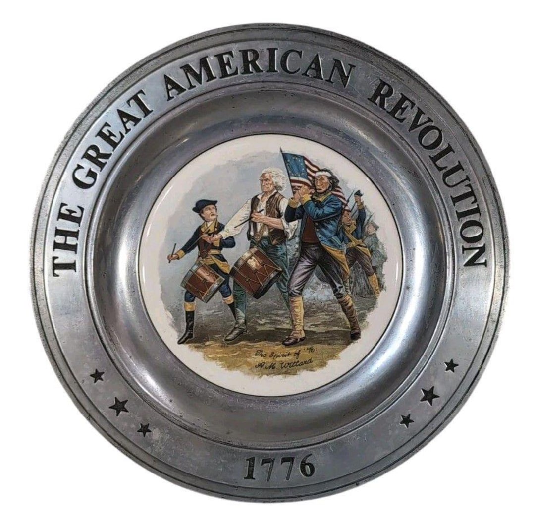 The Great American Revolution 1776 the Spirit of 76 Pewter Plate 1976 ...