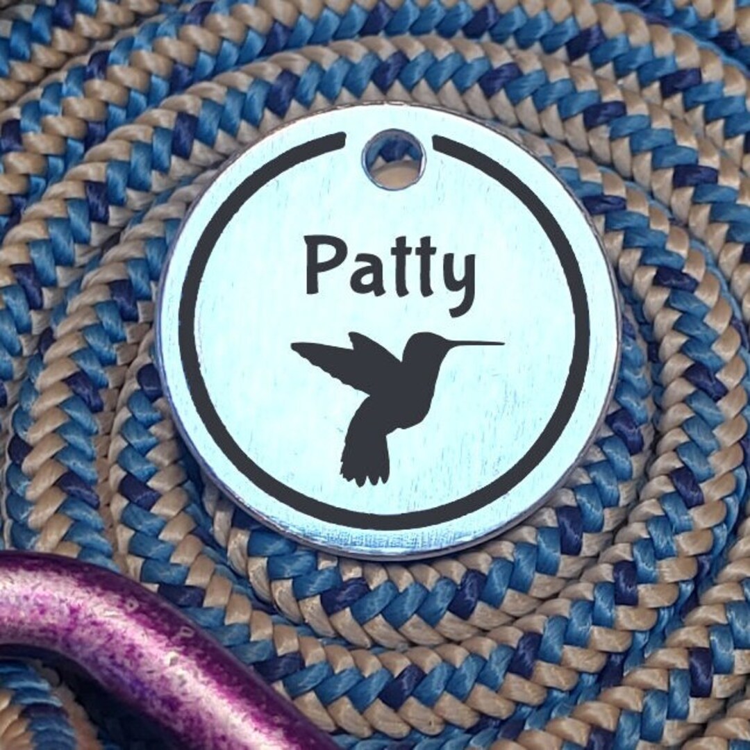 Dog Tag Hummingbird 2, Engraved Tag Cat ID Tag Dog Collar Tag Pet Tag ...