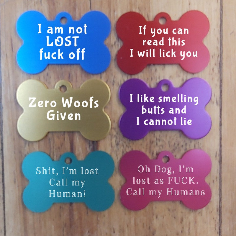 Funny Dog Tag - Etsy