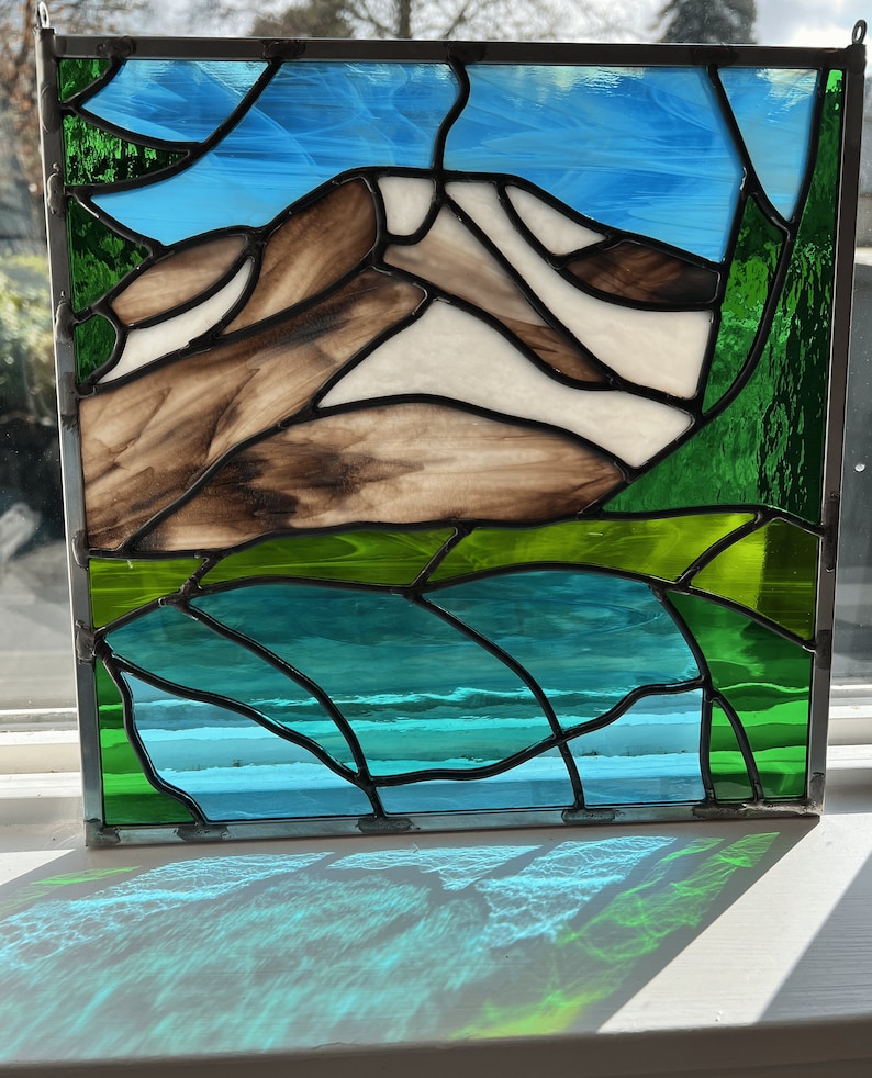 WA Volcano Series Stained Glass Patterns - Etsy