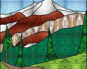 Mount Rainier Stained Glass Pattern & Spooky Story - Etsy