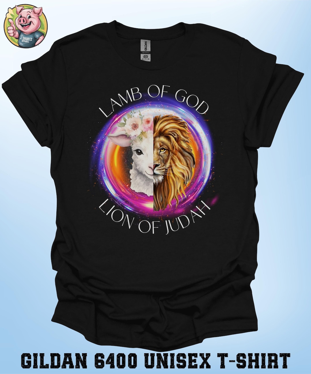 Lamb of God Lion of Judah Shirt, Christian T-shirts, Inspirational ...