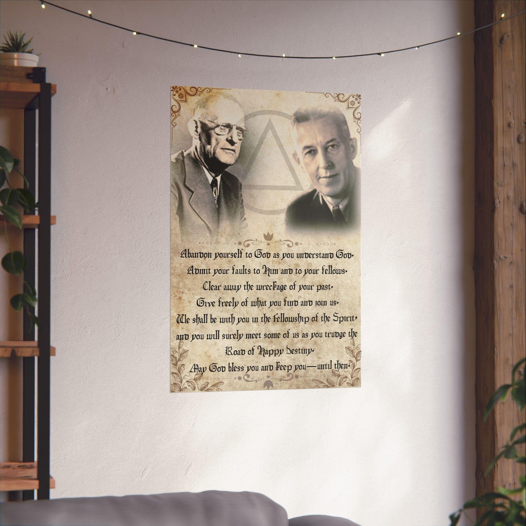 AA Big Book Poster, Recovery Wall Art, Sober Gifts, Gifts for Sponsor ...