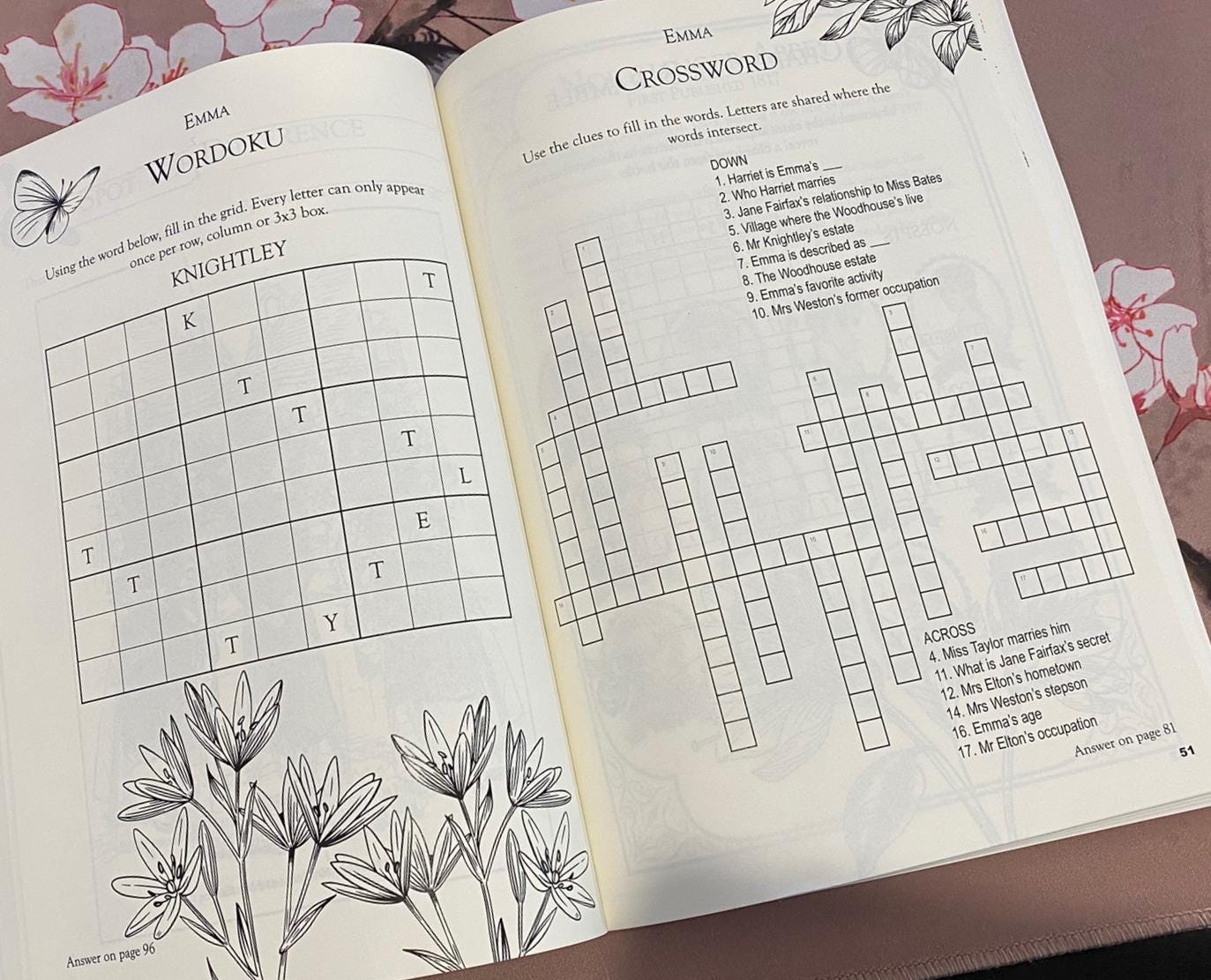Jane Austen Puzzle Book, Crossword, Word Search, Cryptogram, Wordoku ...