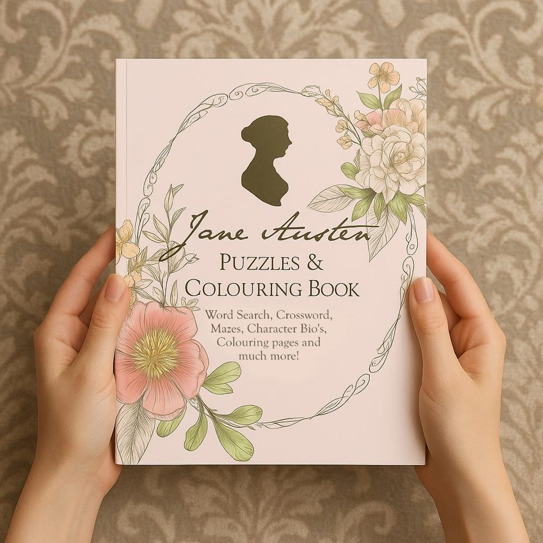 Jane Austen Puzzle Book, Crossword, Word Search, Cryptogram, Wordoku ...