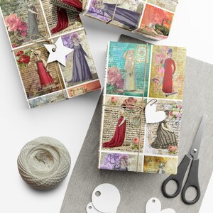 Jane Austen Wrapping Paper, Regency Ladies Gift Wrap Heroine's ...