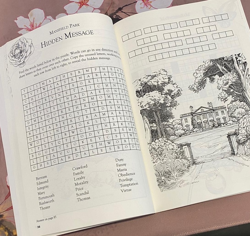 Jane Austen Puzzle Book, Crossword, Word Search, Cryptogram, Wordoku ...