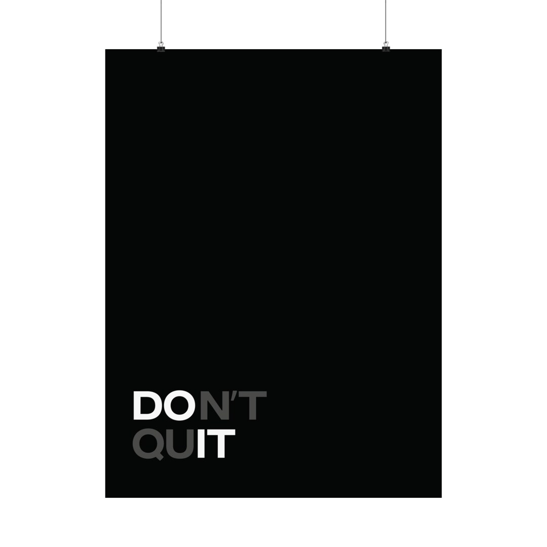 Do It Don't Quit Motivational Trader Poster Crypto Trader, Motivational ...