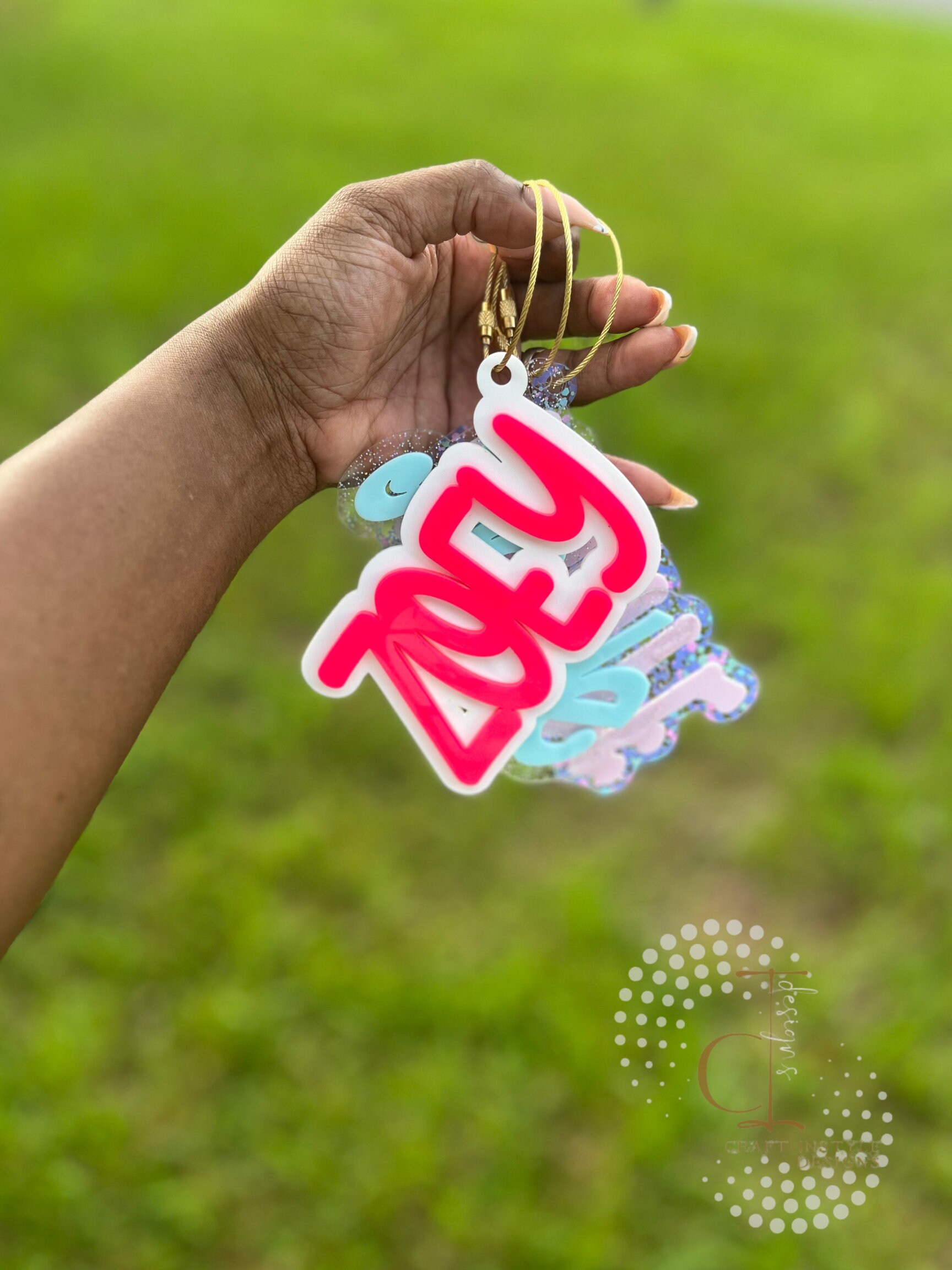 Custom Acrylic Bookbag Tags, Backpack Keychain, Personalized Bag Tag ...