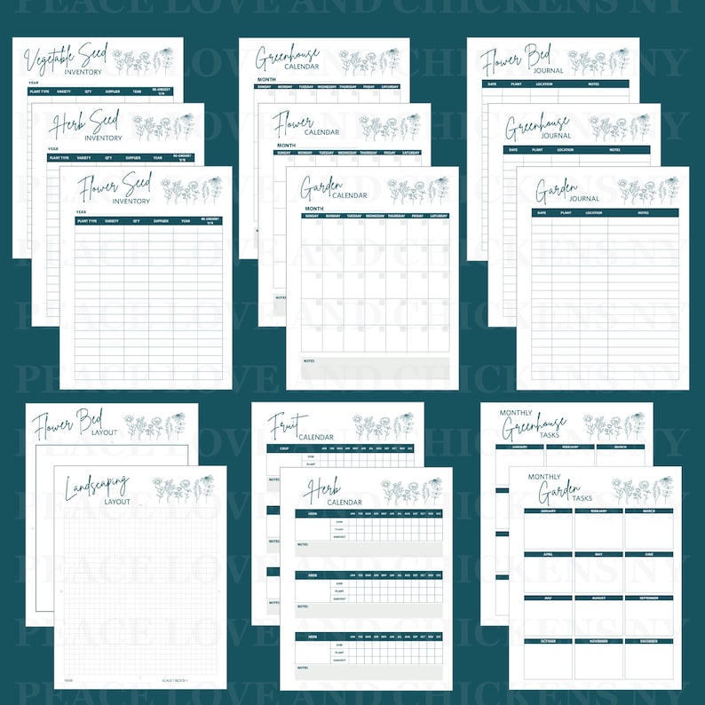 Garden Planner // Printable Garden Planner // Journal // Digital ...