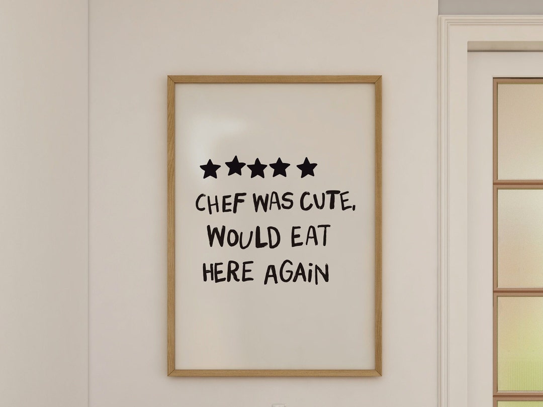 Aesthetic Kitchen Decor | Cool Cute Cooking Art Print Kitchen | Trendy ...
