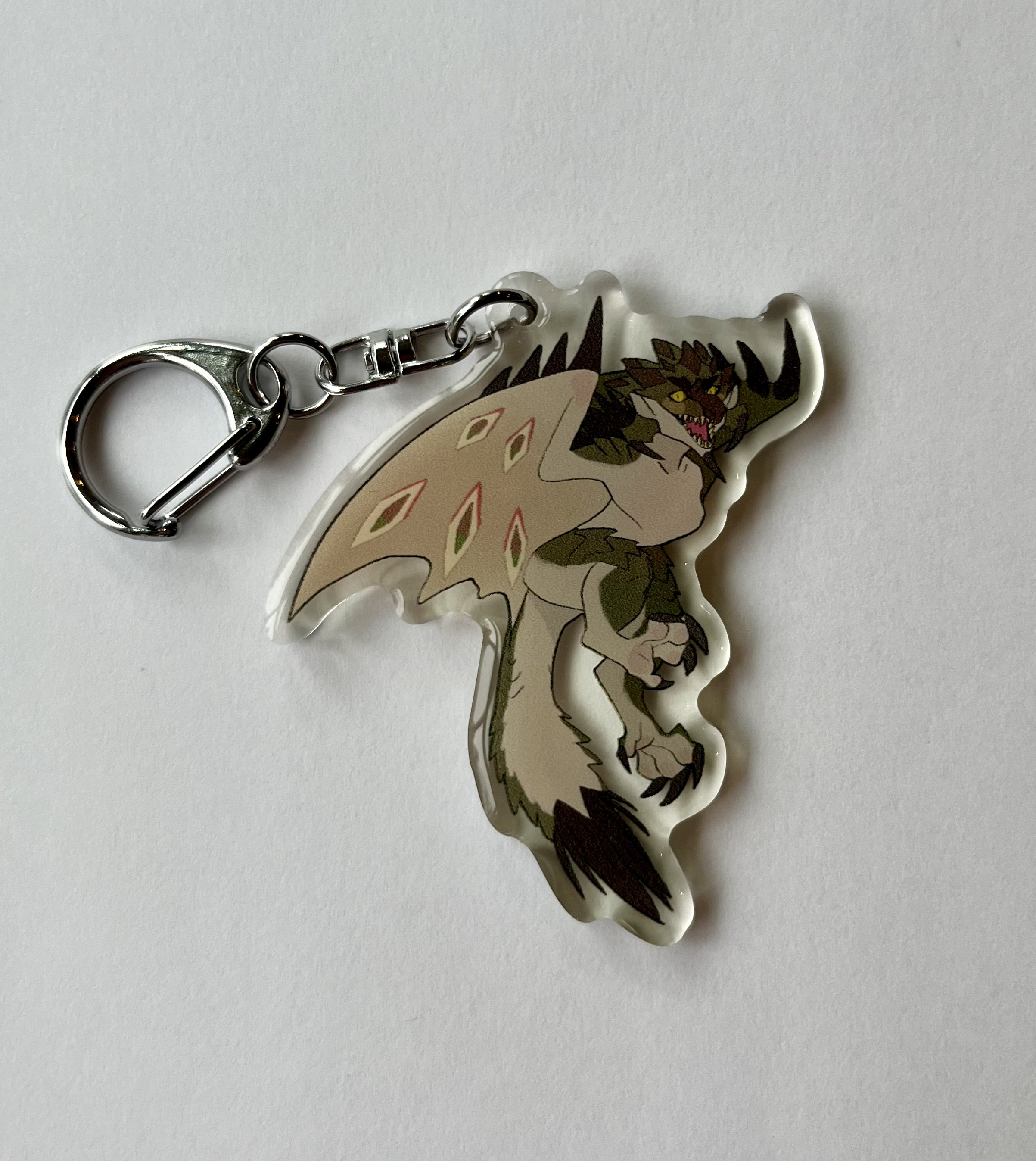 Monster Hunter Rathalos and Rathian Acrylic Keychains - Etsy