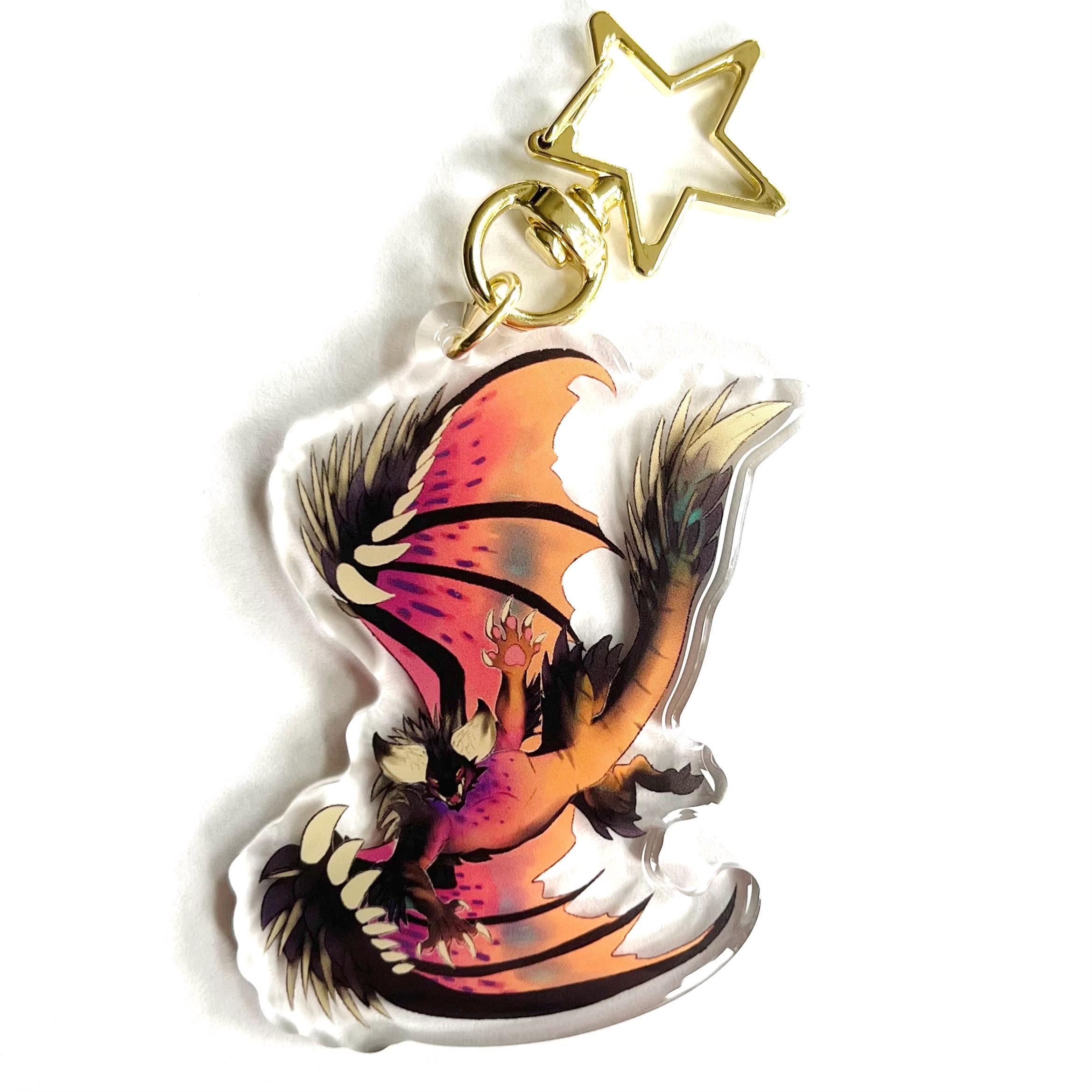 Monster Hunter Nergigante Acrylic Keychains - Etsy