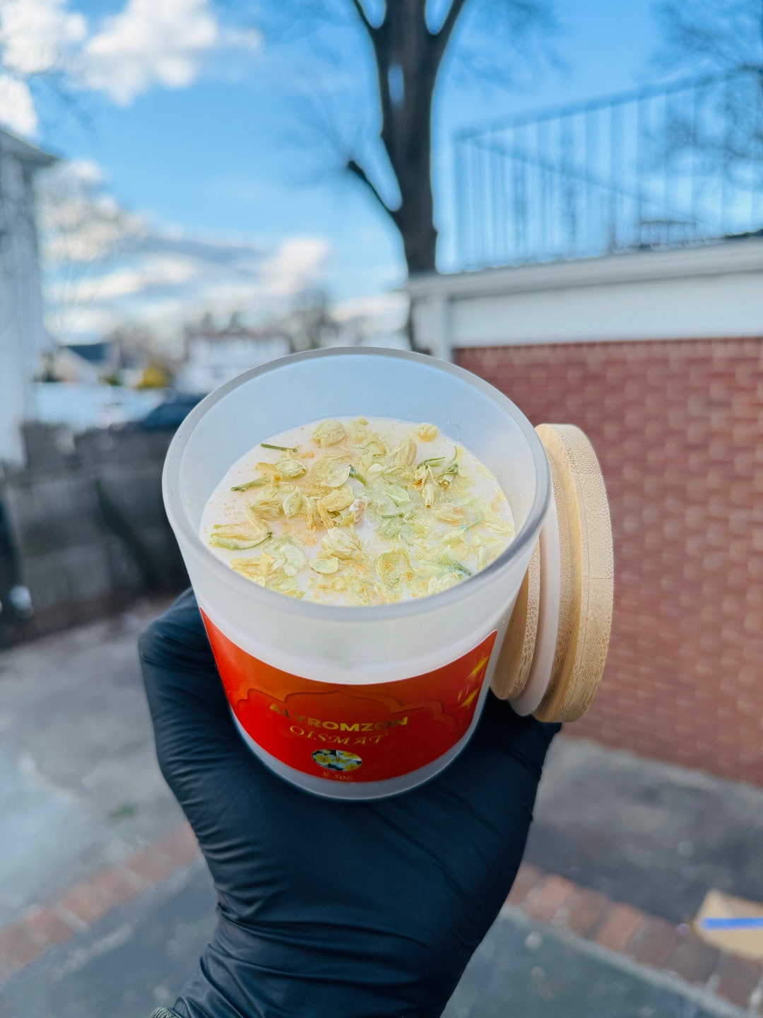 Alyromzon (qismat) Jasmine Dreams | Thread Wick Soy Candle, Standard 9 ...