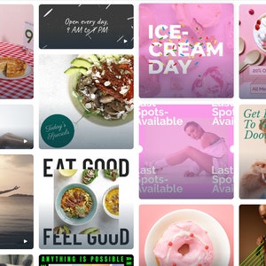 Food Social Media Marketing Template Package - Etsy