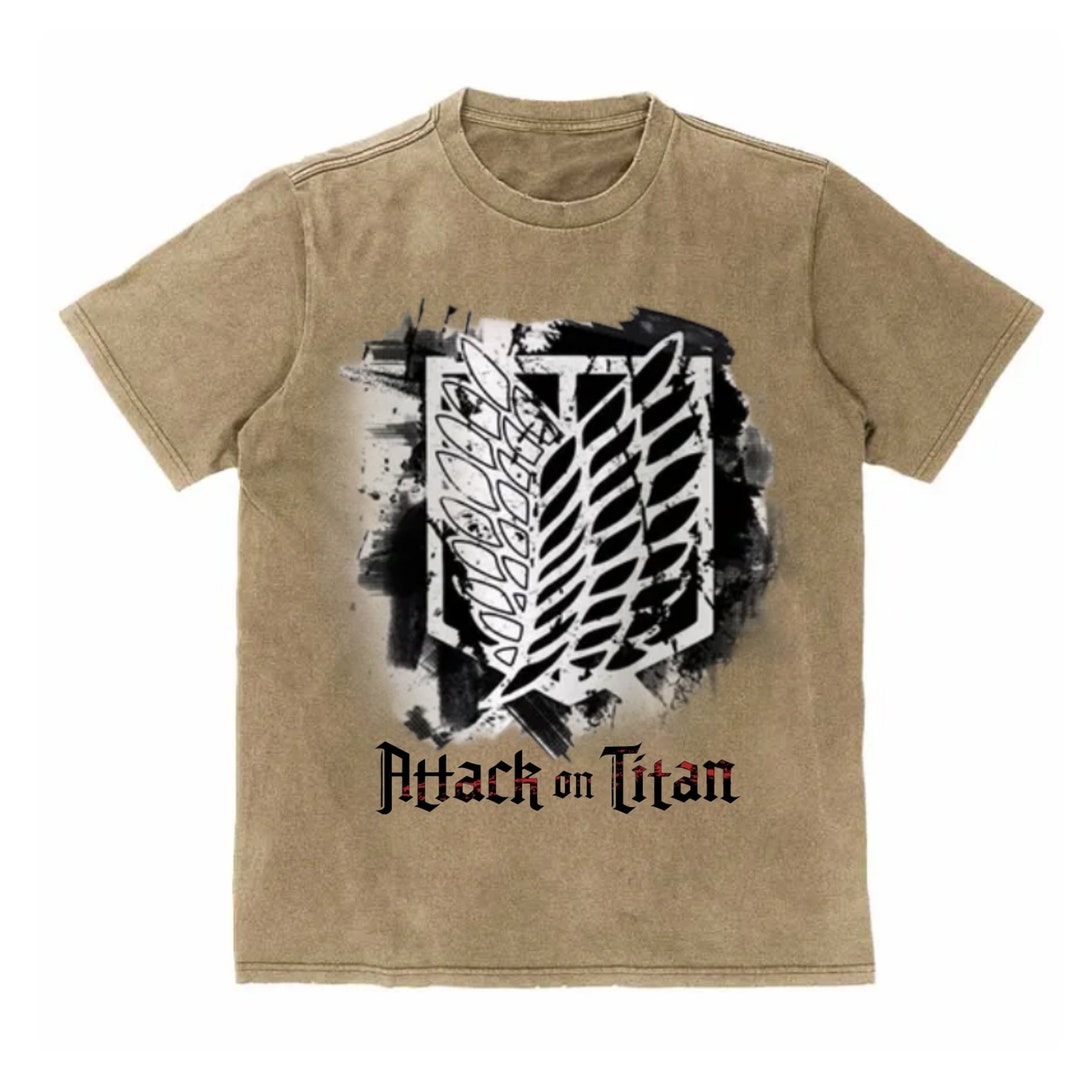 Attack on Titan Vintage Anime Washed Shirt, Hoodie, Sweatshirt, Anime ...