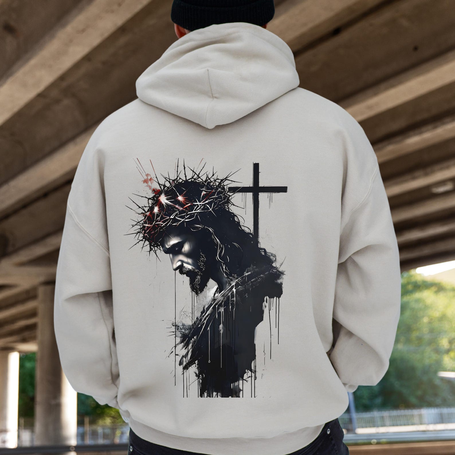 Jesus is King Hoodie - Christian Sweater, Oversized Godly Sweatshirt ...